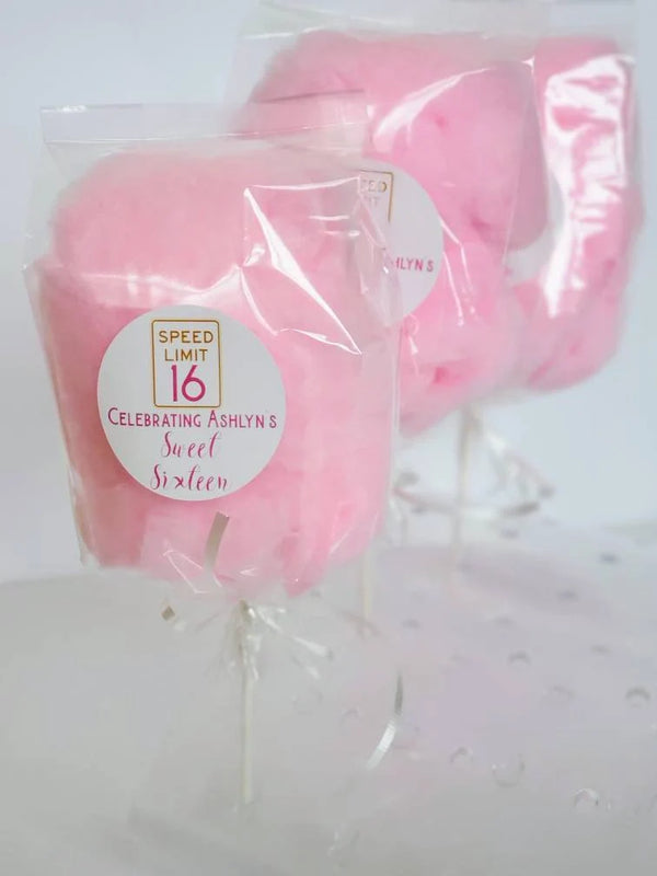 Sweet 16 Cotton Candy on a Stick – Birthday Party Favor | Simply Sweet ...